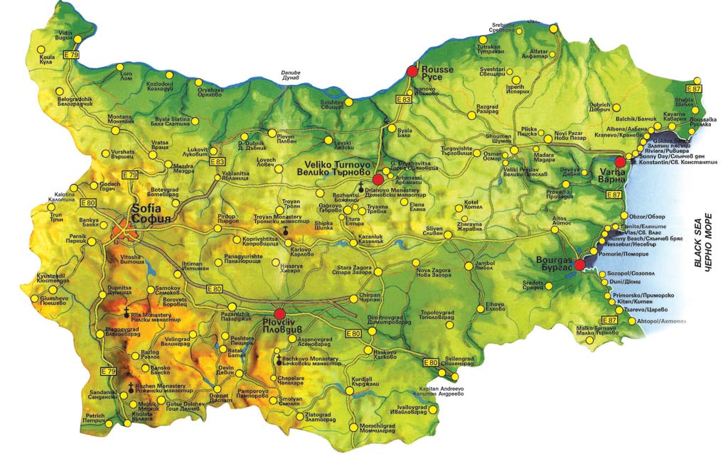 Bulgaria map